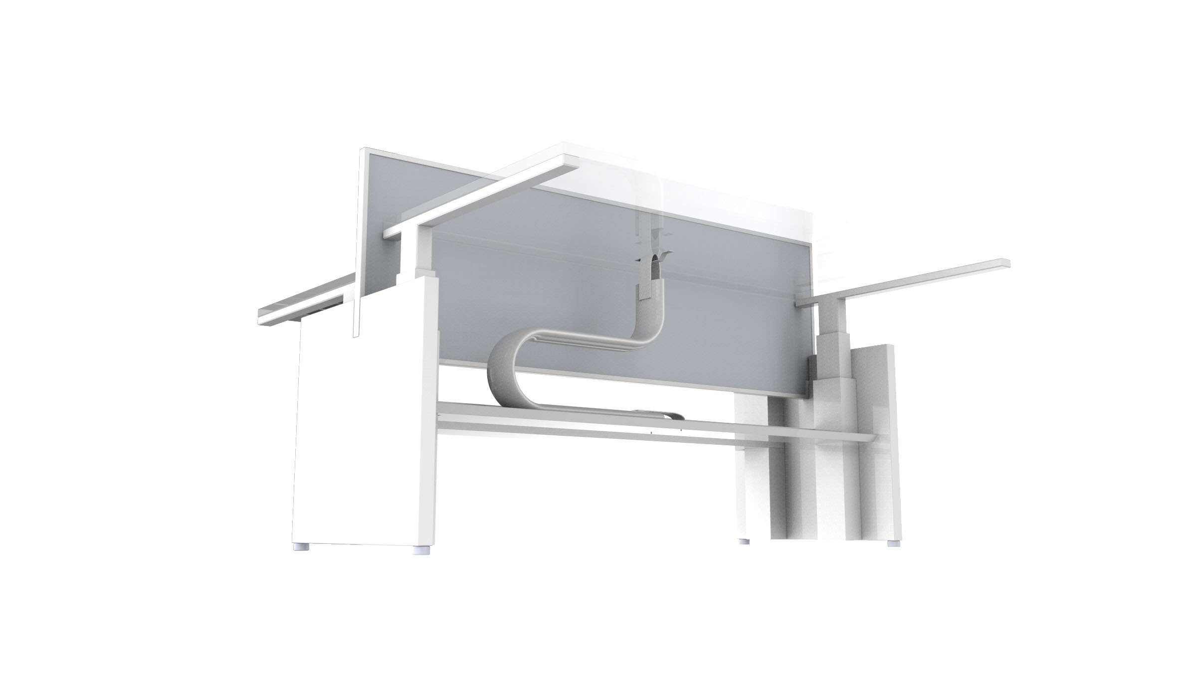 CABLE SHUTE HEIGHT ADJUSTABLE KIT 975mm :: Experienced Office Furniture