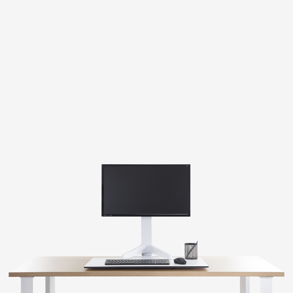 CLOVER SINGLE MONITOR DESK STAND :: Experienced Office Furniture