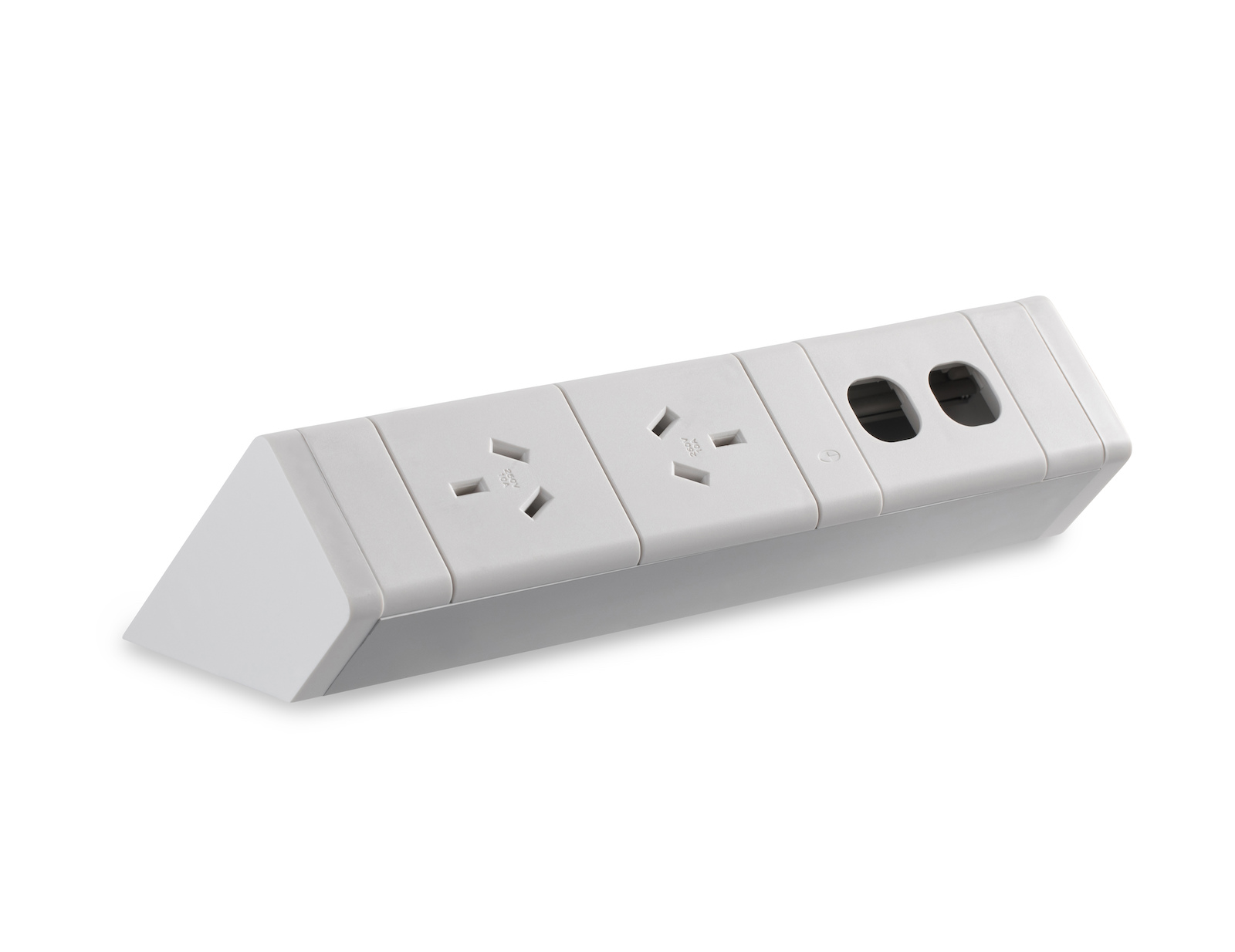 ATHENA ABOVE DESK POWER RAIL 2 x GPO + 2 x DATA