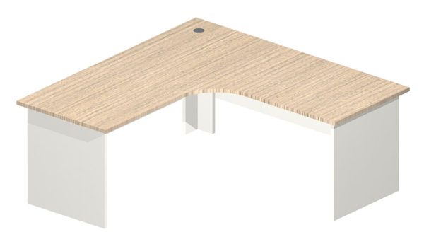 ACADEMY CURVED WORKSTATION STURDY LEG :: Experienced Office Furniture