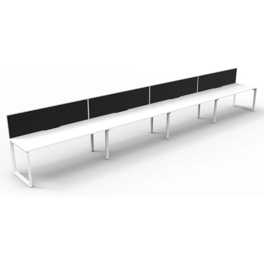 LOOP INFINITY SIDE BY SIDE 4 USER WORKSTATION WITH SCREENS